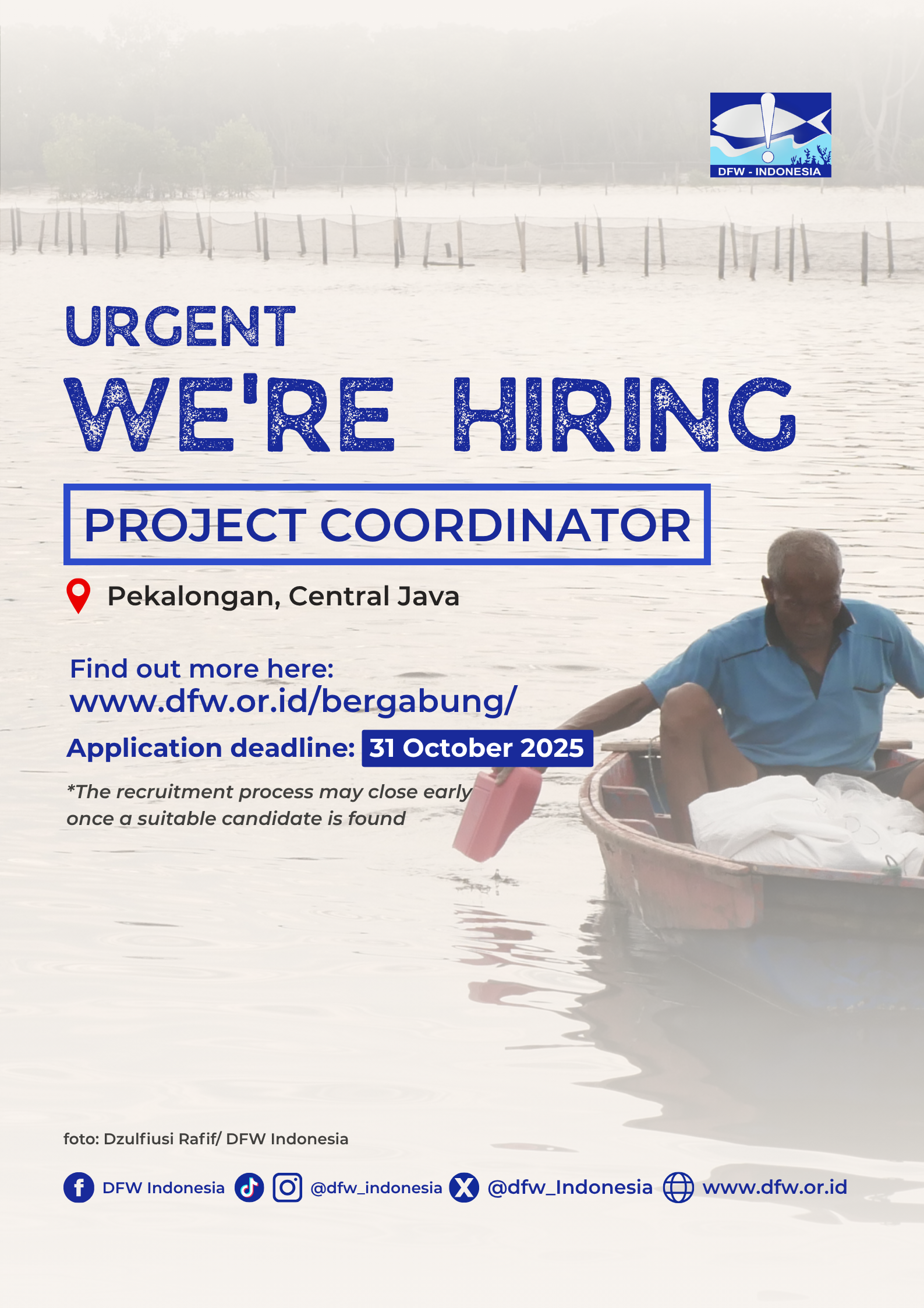 Urgent We're Hiring Project Coordinator - Indonesia